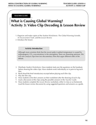 Global warming lesson plan | PDF