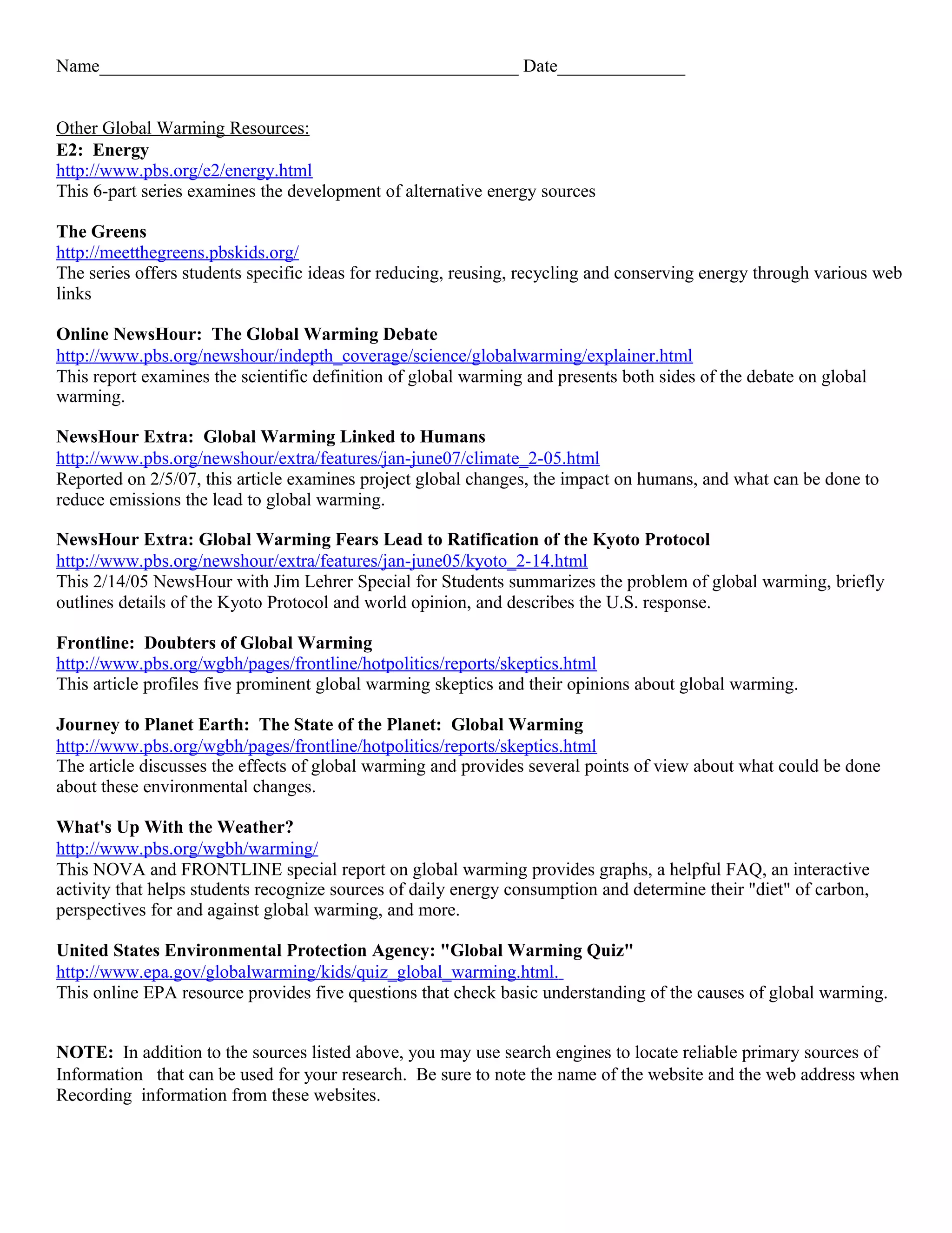 Global warming lesson plan greek suggestion | DOC