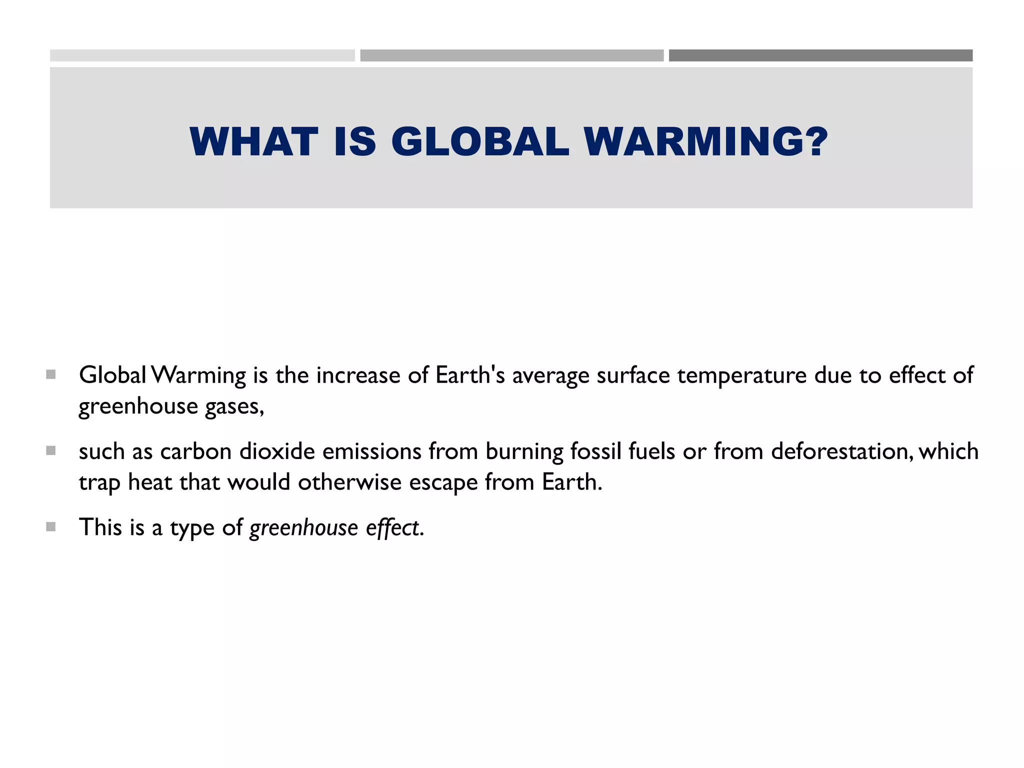 Global warming ppt | PDF