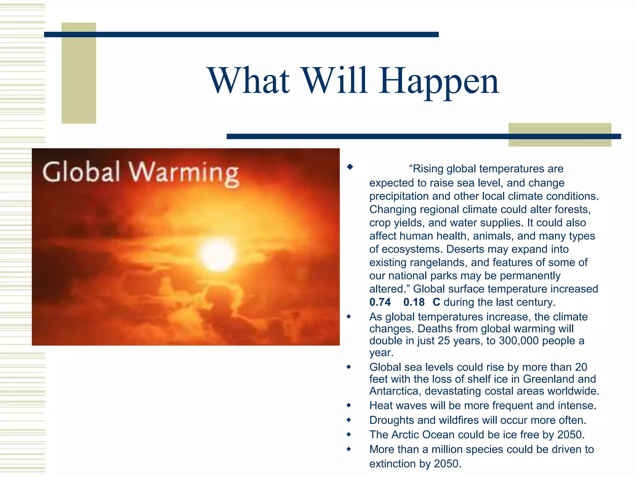 Global warming presentation | PPSX