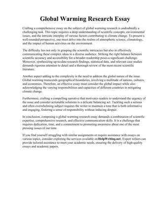 Global Warming Research Essay.pdf
