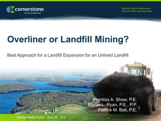 Overliner or Landfill Mining? | PPTX
