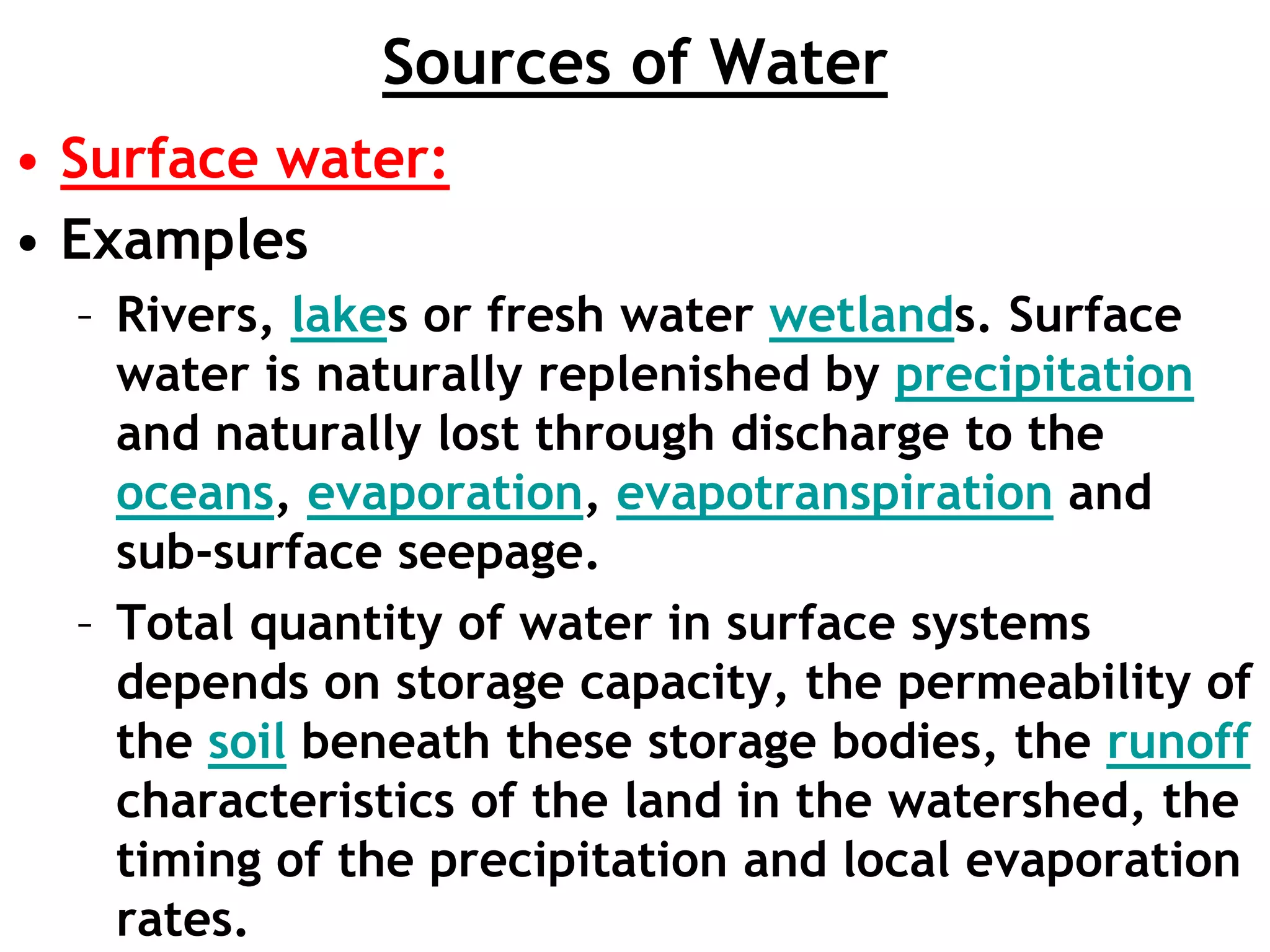 Global Water Distribution & Sources of Water.ppt