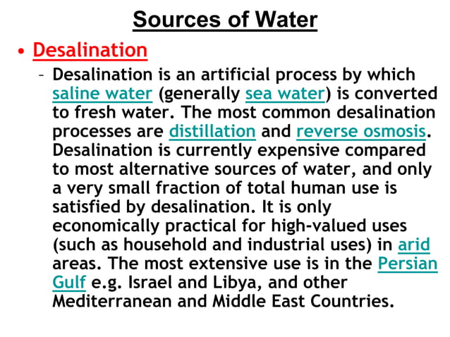 Global Water Distribution & Sources of Water.ppt
