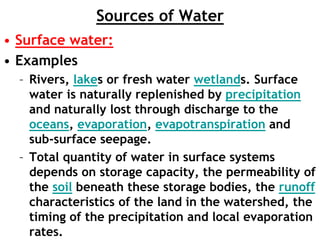 Global Water Distribution & Sources of Water.ppt
