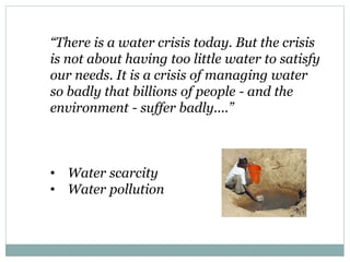 Global water issues | PPTX