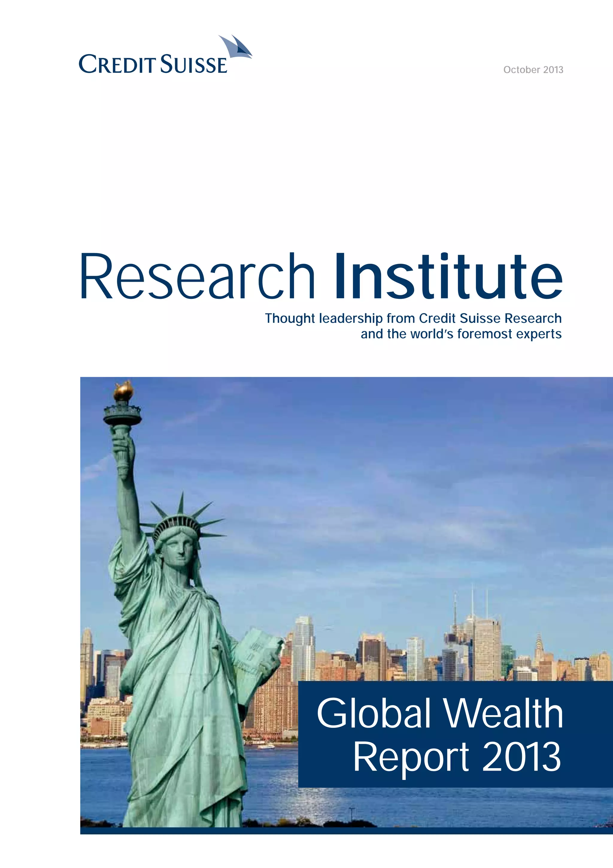 Global Wealth Report 2013 | PDF