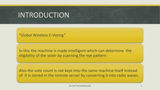 Global wireless e voting system | PPTX