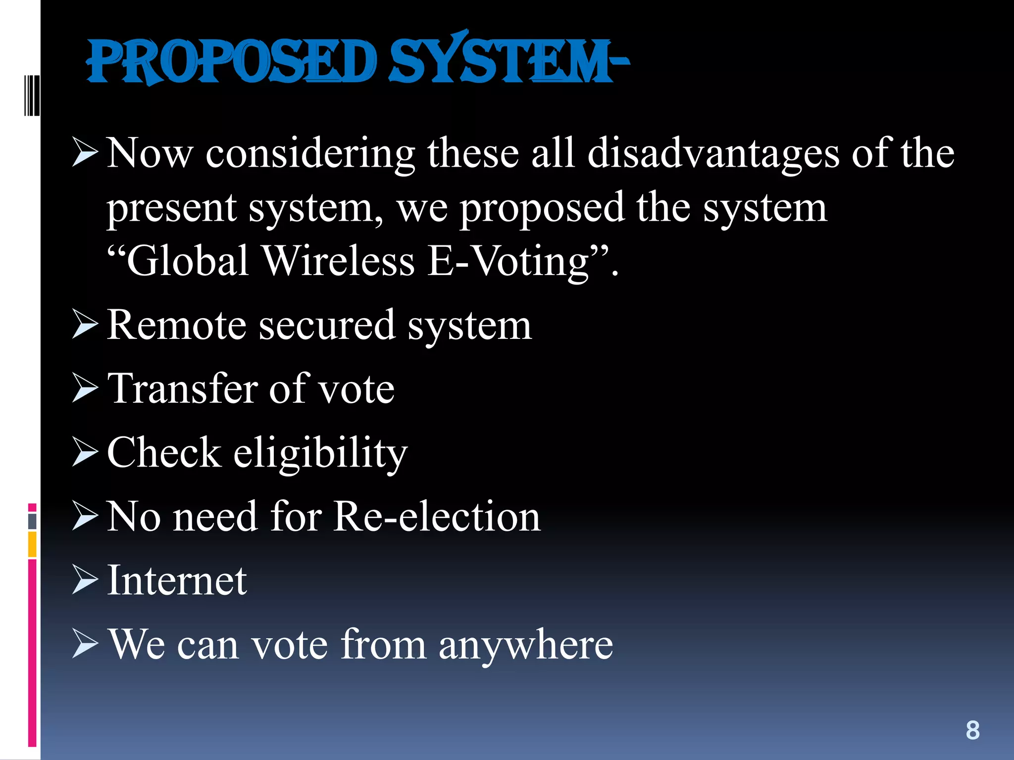 Global wireless e voting | PPTX