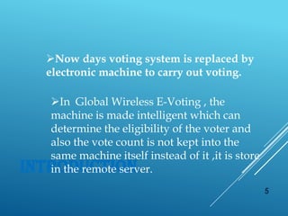 Global wireless e voting | PPTX