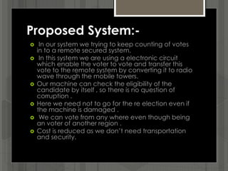 Global wireless e voting powerpoint presentation | PPTX