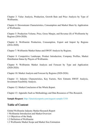 Global wolframite markets-futuristic_reports | PDF