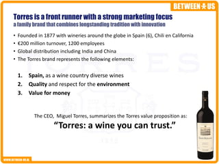 Innovation, Branding and Sustainability: The case of Torres wine | PPT