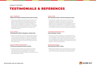 Globe 24-7 Capability Statement | PDF