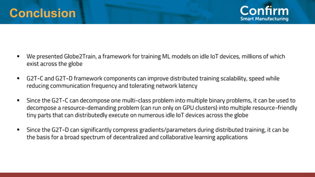 Globe2Train: A Framework for Distributed ML Model Training using IoT Devices Across the Globe | PPT