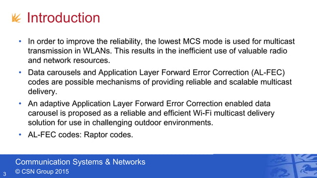 Globecom 2015: Adaptive Raptor Carousel for 802.11