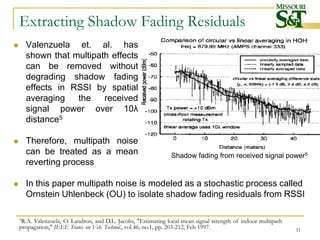 Localization of Objects Using Cross-Correlation of Shadow Fading Noise and Copulas | PPT