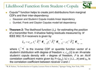 Localization of Objects Using Cross-Correlation of Shadow Fading Noise and Copulas | PPTX
