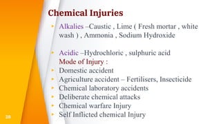 Chemical Injury & Foreign Body Ocular Injury | PPTX