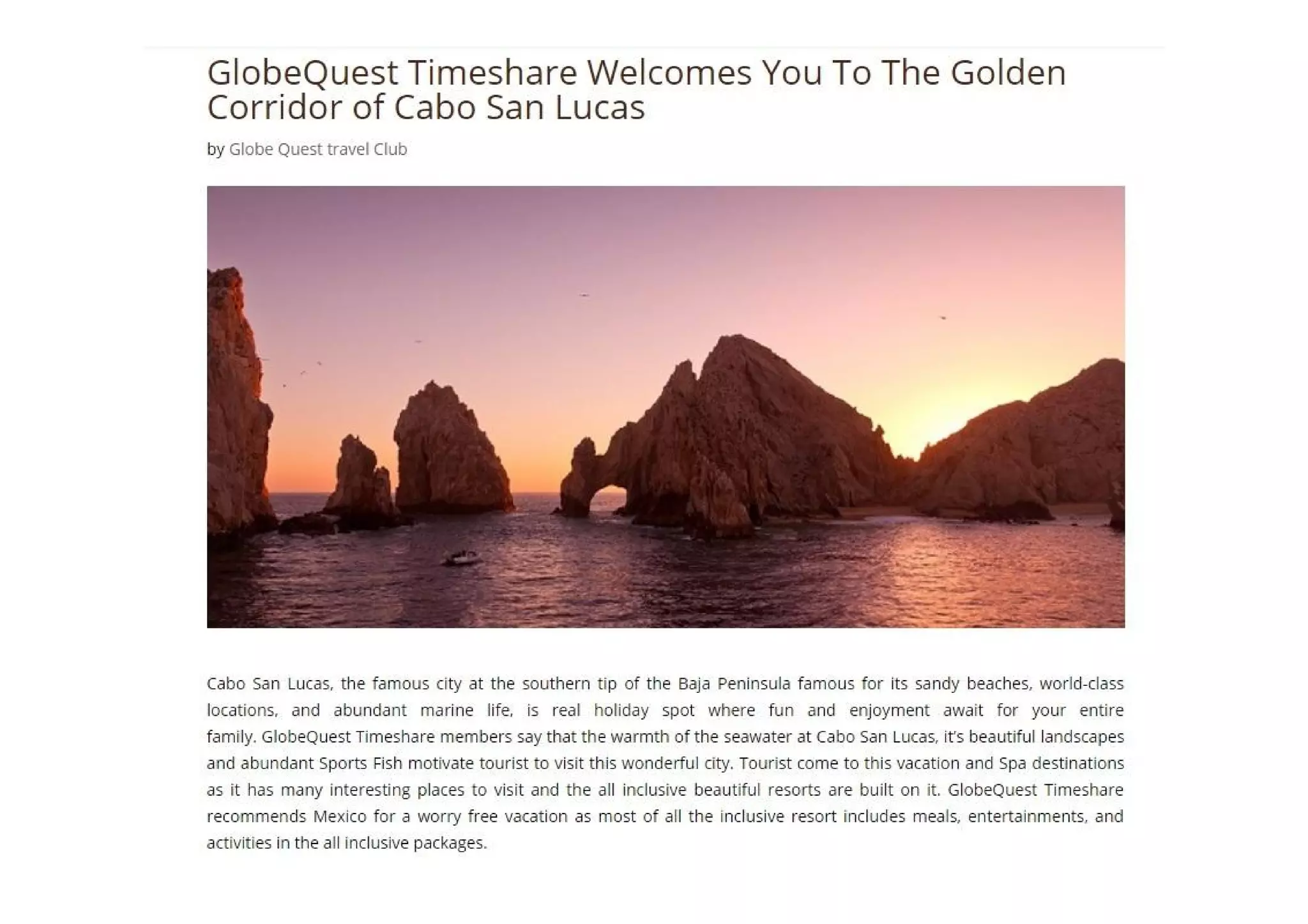 GlobeQuest Travel Club | PPT
