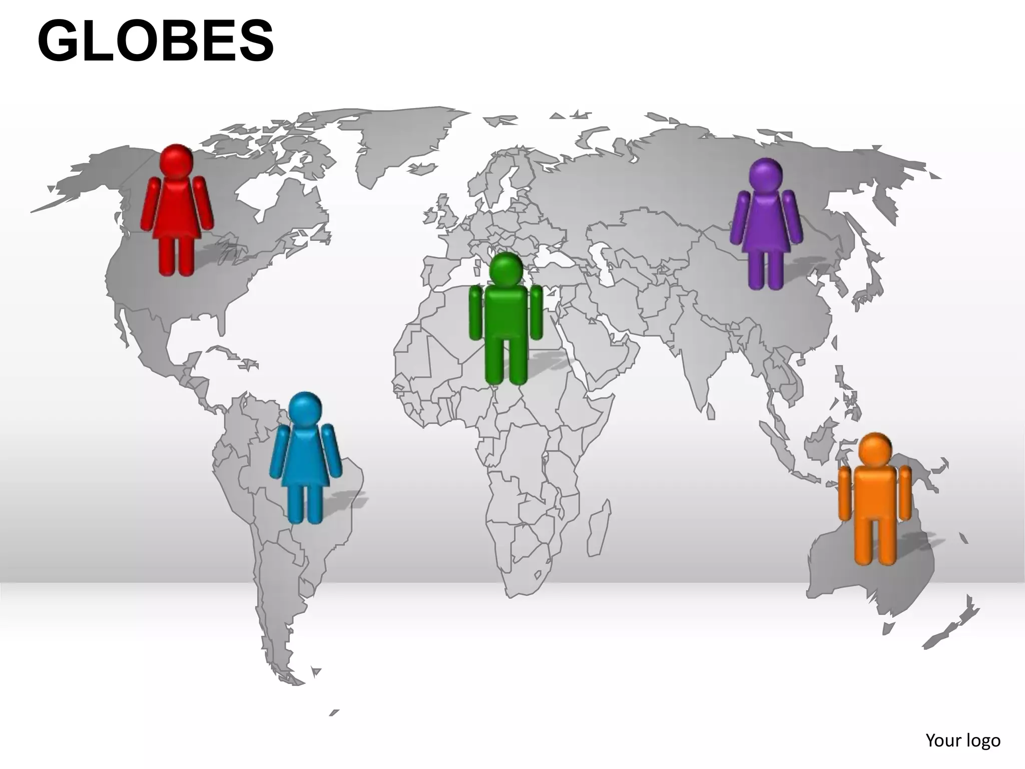 Globes earth continents powerpoint presentation templates | PPT