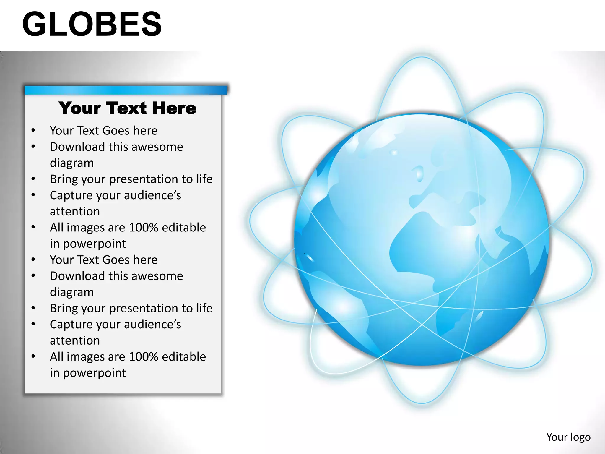 Globes earth continents powerpoint presentation templates | PPT