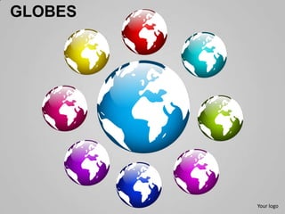 Globes earth continents powerpoint presentation templates | PPT