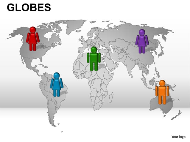 Globes earth continents powerpoint presentation templates | PPT