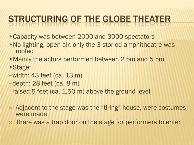 Globe theater ppt | PPTX