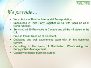 Globex Logistics Inc | PPS