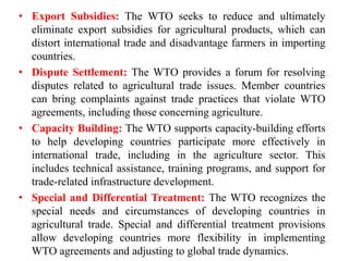 GLOBILISATION OF AGRICULTURE AND WTO.pptx