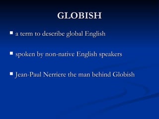 Globish | PPT