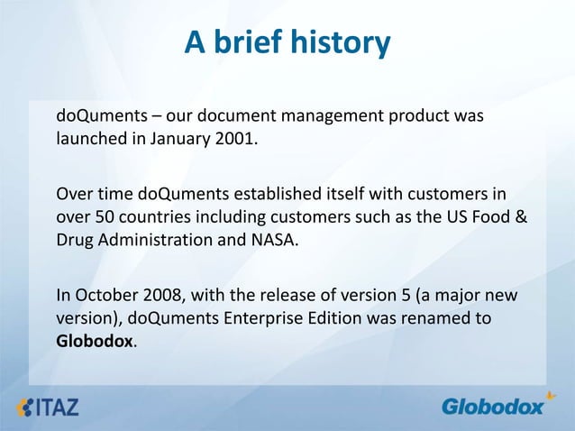 Globodox overview | PPT