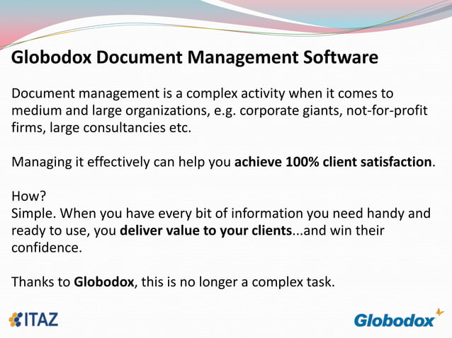Globodox Document Management Software | PPT