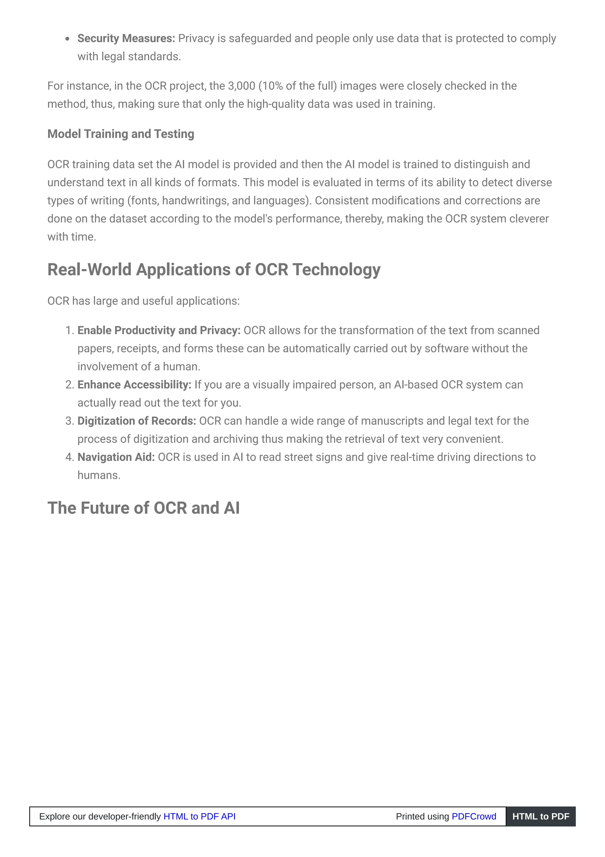 From Data Collection to Text Recognition: The OCR Training Dataset Journey | PDF