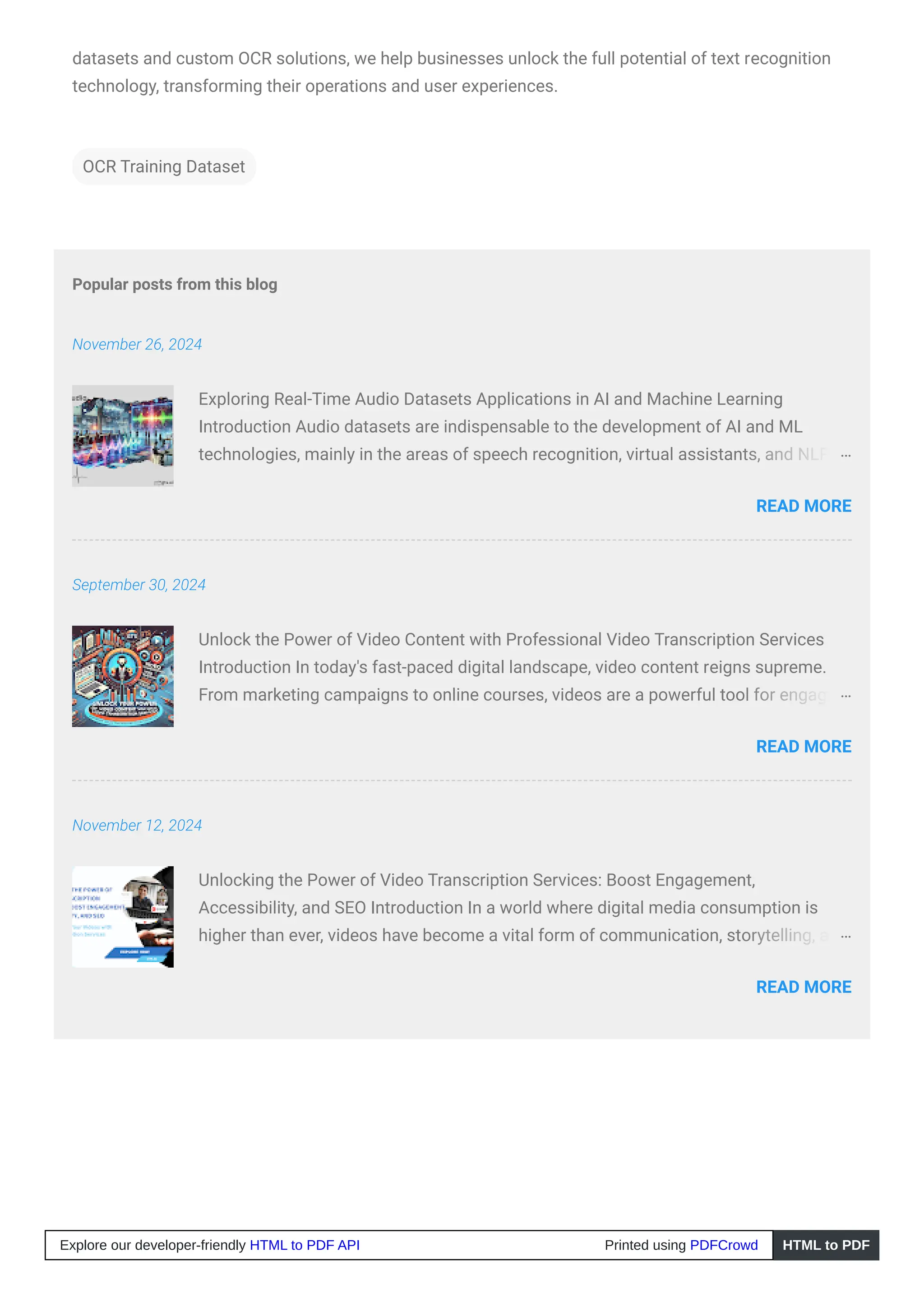 From Data Collection to Text Recognition: The OCR Training Dataset Journey | PDF