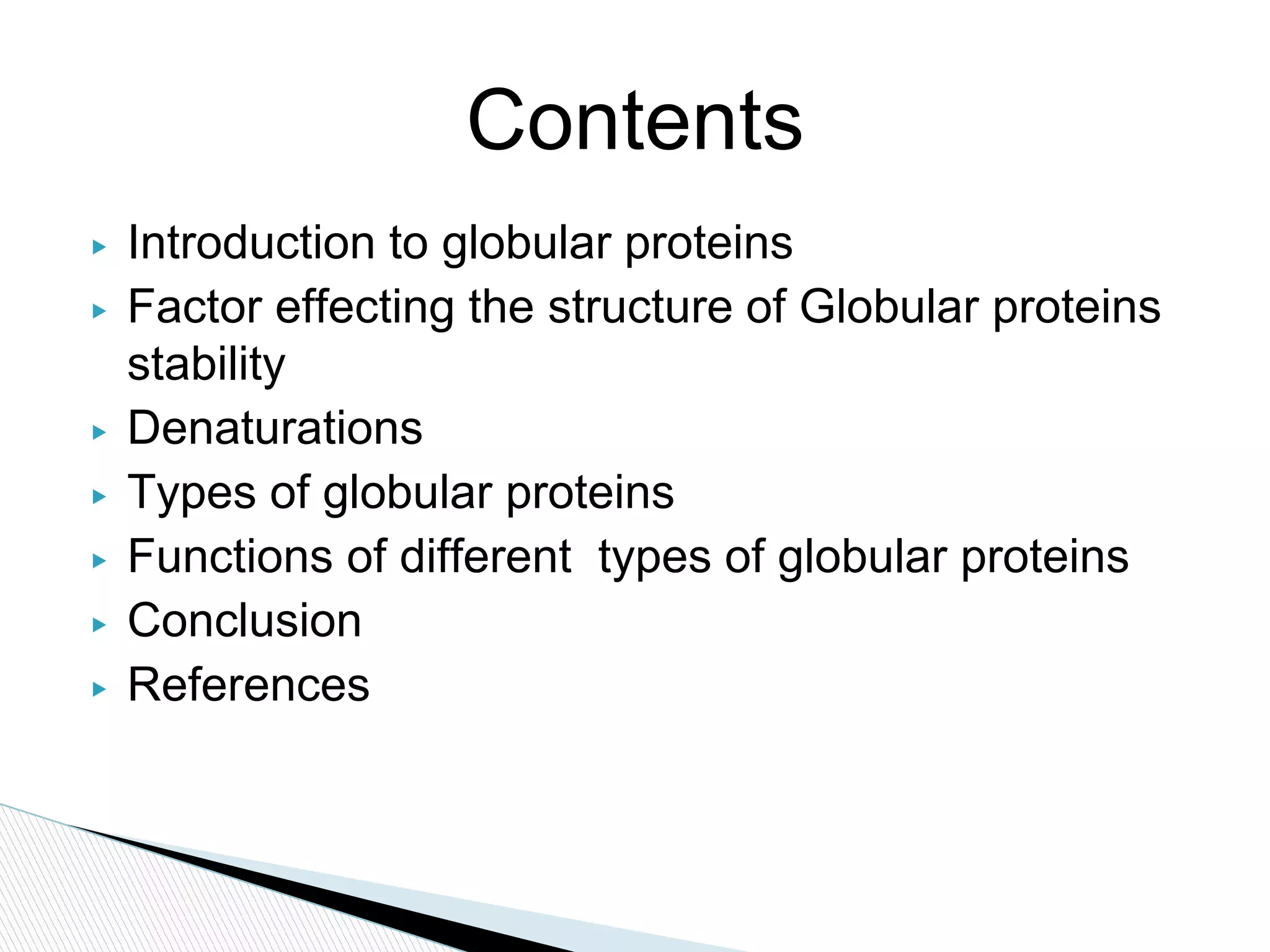 Globular proteins | PPTX