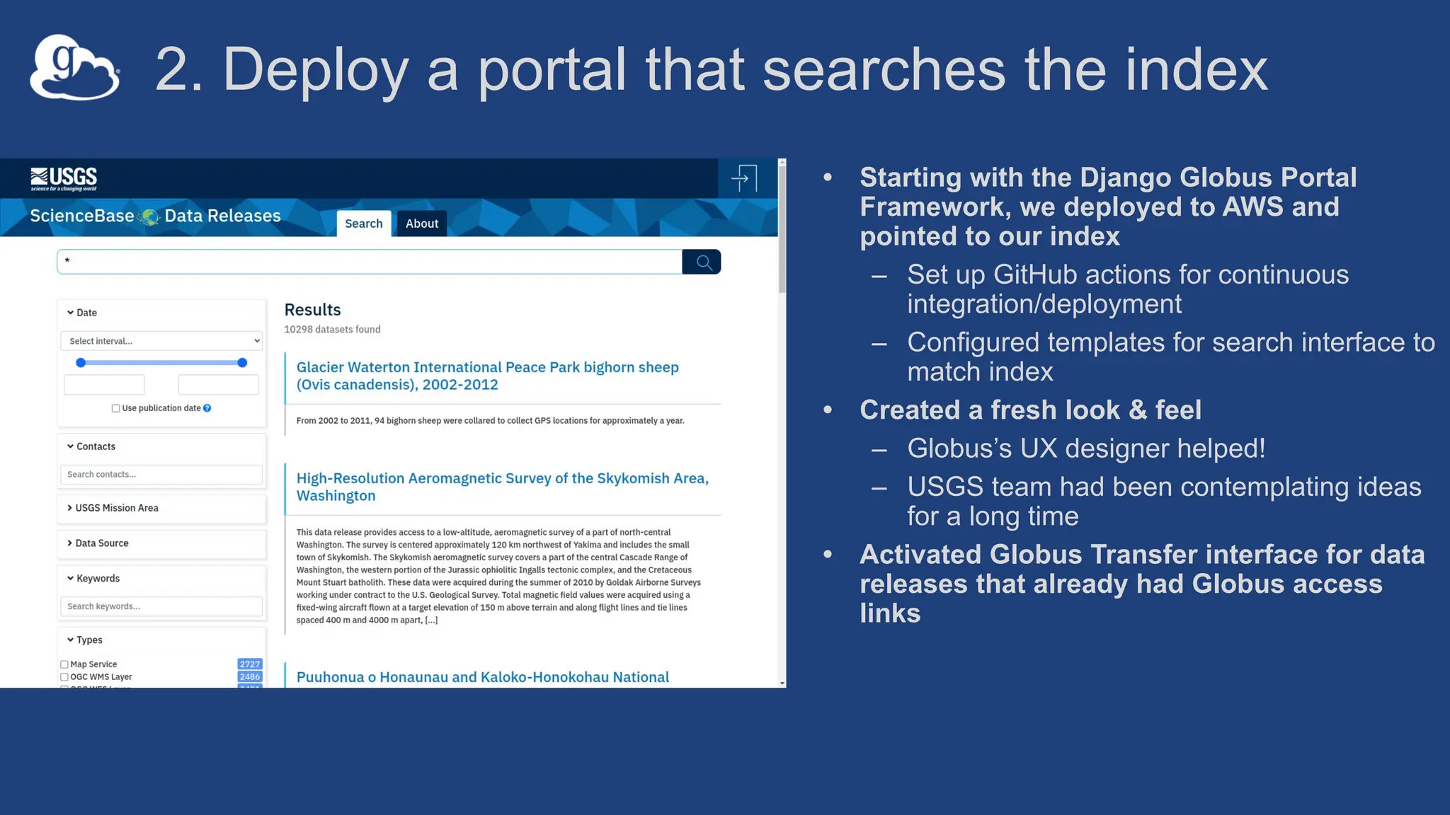 Globus at the United States Geological Survey | PDF