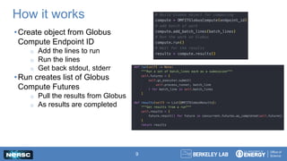 Globus Compute with Integrated Research Infrastructure (IRI) workflows | PDF