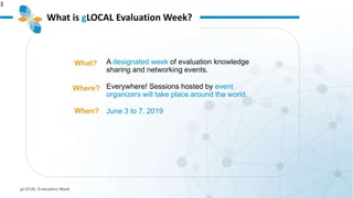 gLOCAL Evaluation Week 2019 | PPT