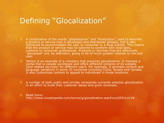Glocalization | PPTX