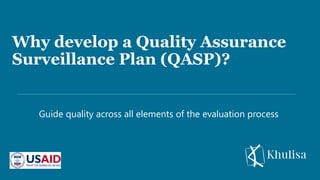 2022 gLOCAL Khulisa QASP Presentation | PPTX