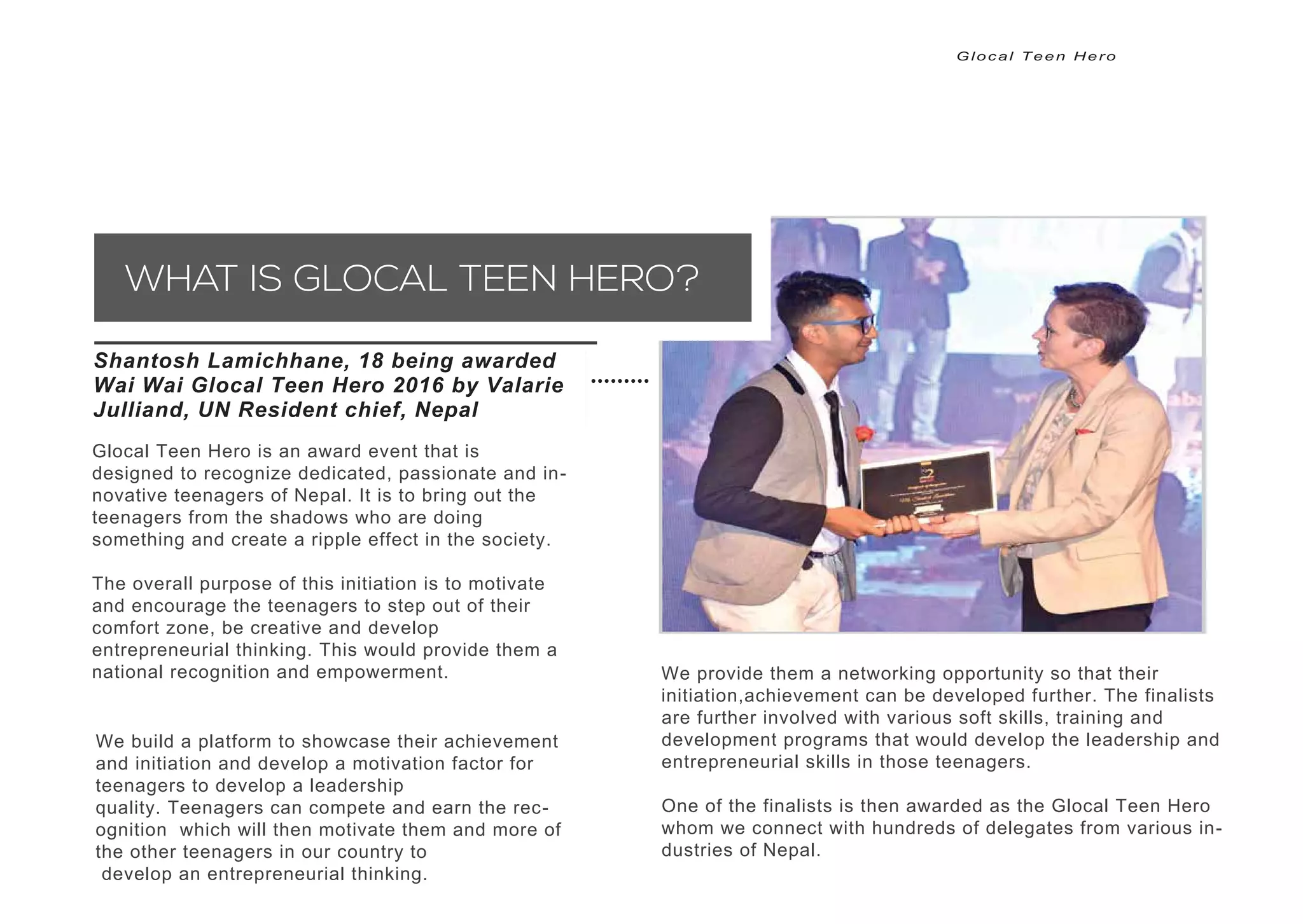 Glocal teen hero nepal | PDF