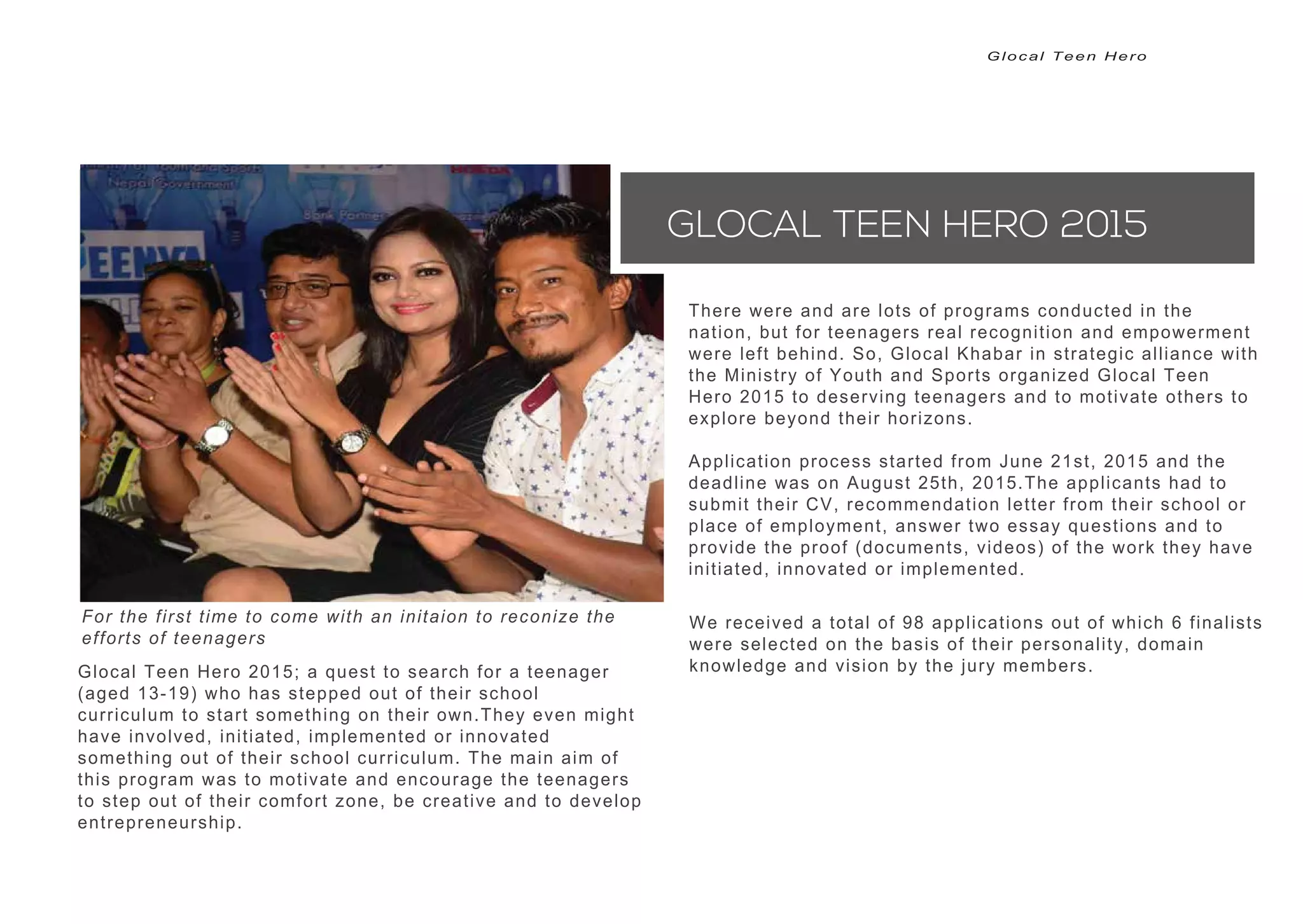 Glocal teen hero nepal | PDF