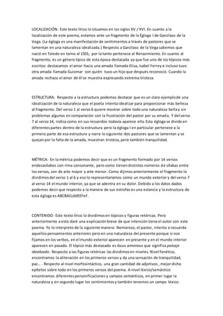 Égloga I de Garcilaso de la Vega | PDF