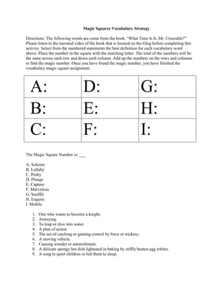Glog Magic Square | PDF