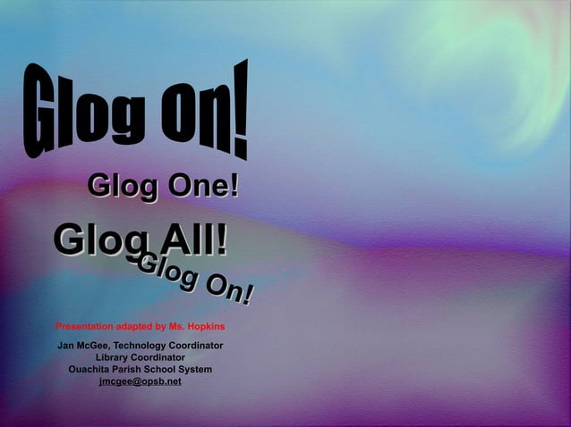 Glogster Presentation - Adapted | PPT | Computing | Technology & Computing