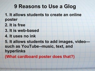 Glog Presentation | PDF | Web Design and HTML | Internet