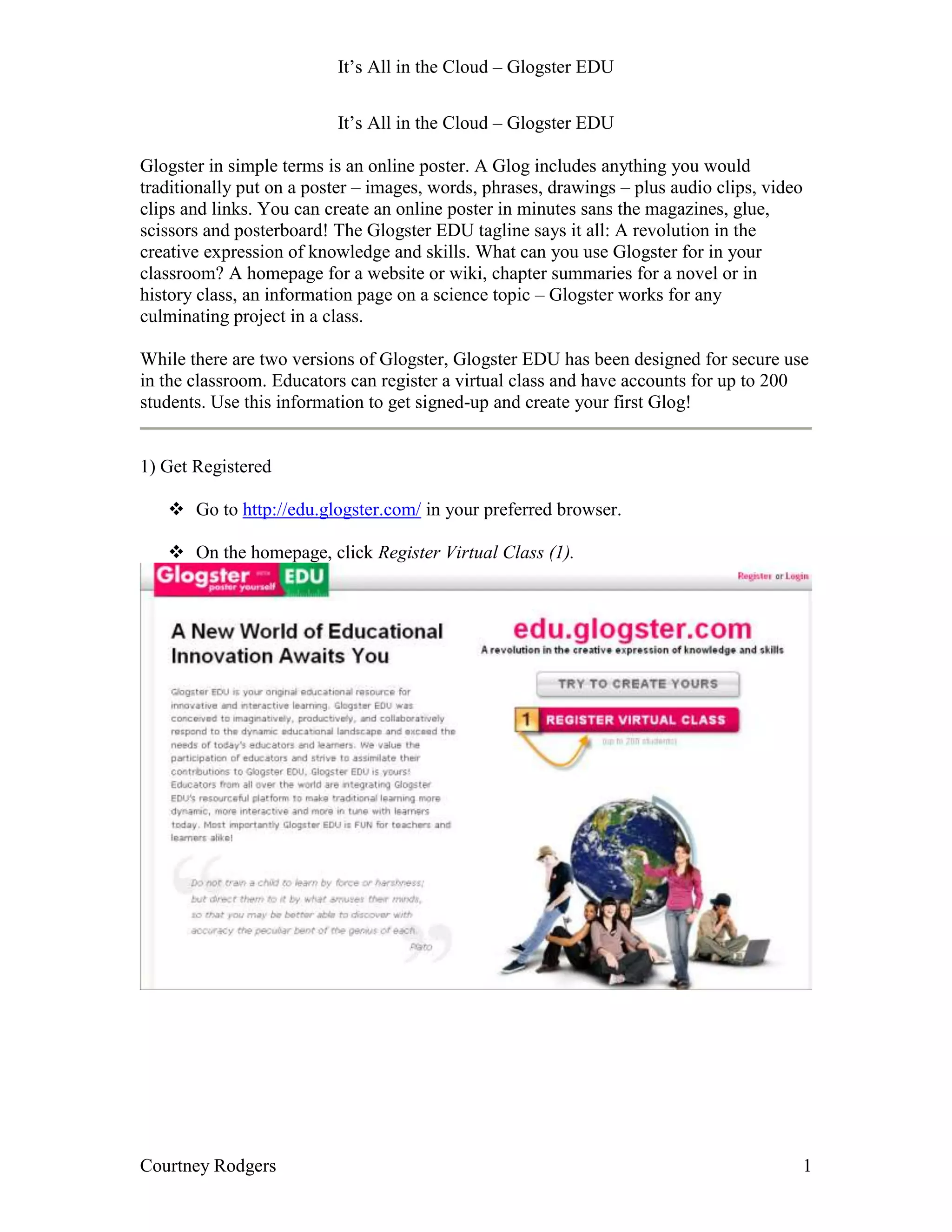 Glogster | PDF | Internet for Beginners | Internet