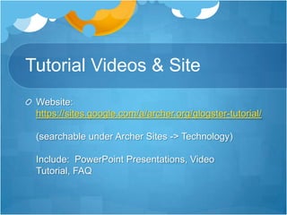 Glogster Tutorial | PPT